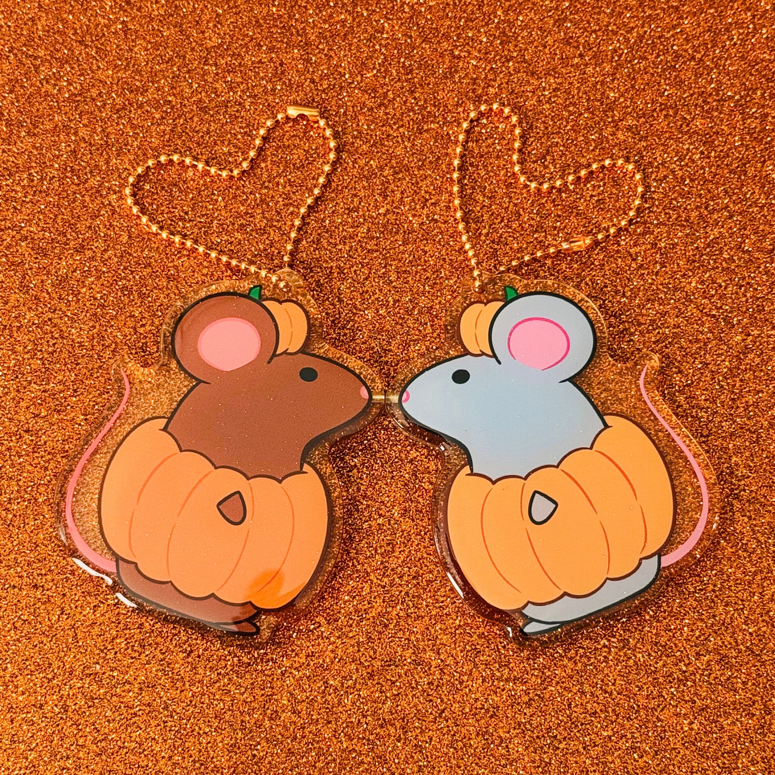 Pumpkin Rats ☆ Magnetic Charms – Cat Nerd Creations
